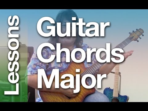 Guitar and Baritone Ukulele Chords: The Major Chords ( Easy Lesson )
