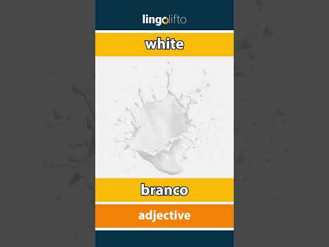 π¬π§π΅πΉ white - branco : vocabulary builder : learn English : vamos aprender inglΓͺs