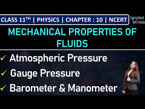Class 11th Physics | Atmospheric Pressure & Gauge Pressure | Example 10.3 & 10.4 | Chapter 10