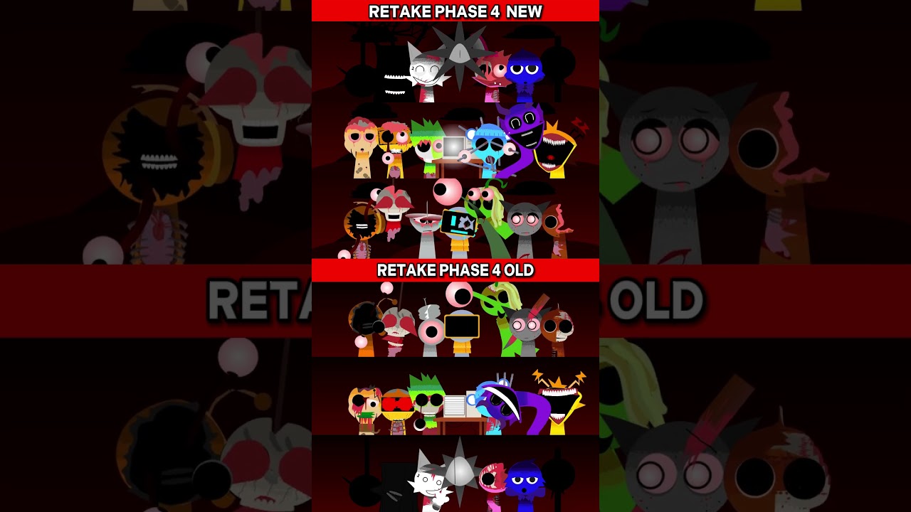 Incredibox Sprunki Retake Phase 4 Old Vs New Version ️‍🔥🎶MIX BATTLE