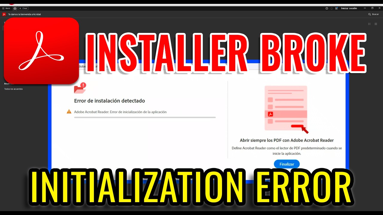 Adobe Reader “Application Initialization Error” on Windows 11 – Fix Install Failed