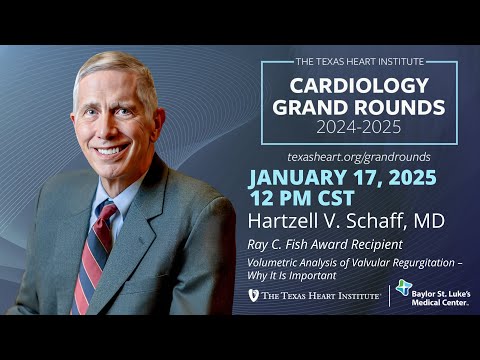 Ray C. Fish Award Recipient | Hartzell V. Schaff, MD | Volumetric Analysis of Valvular Regurgita...