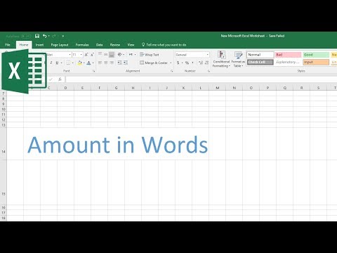 How to Convert Amount in Words in Excel (Spell Number)