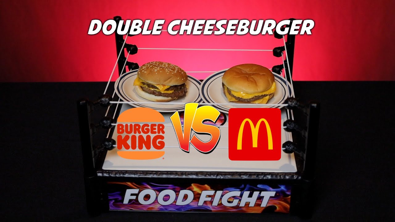McDonalds Double Cheeseburger vs Burger King Double Cheeseburger