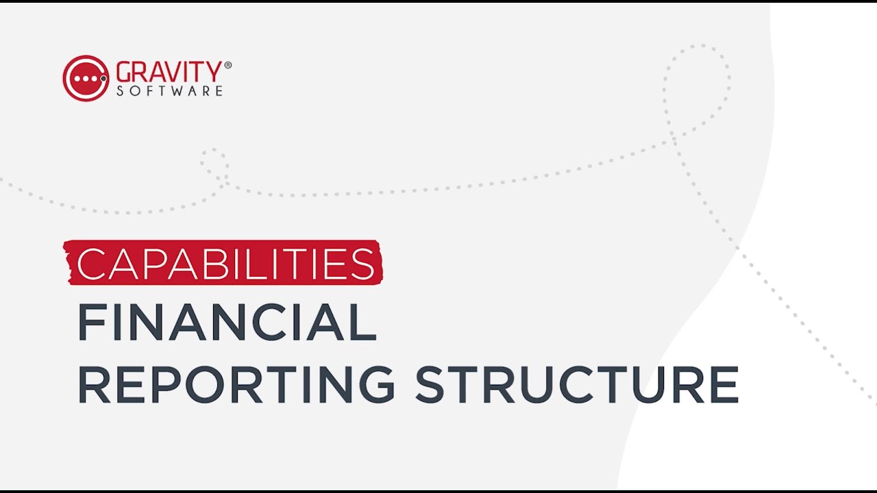 Gravity Software Financial Reporting Capabilities