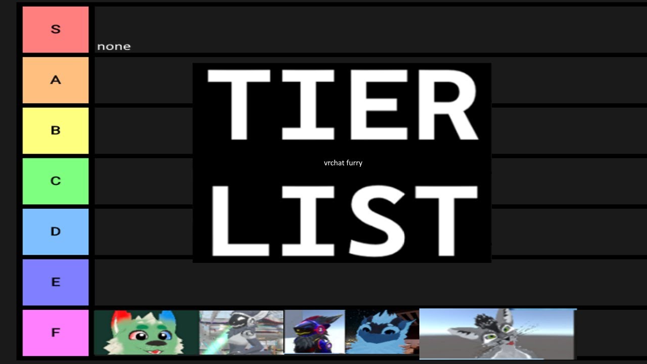 VRChat Furry Avatar Tierlist
