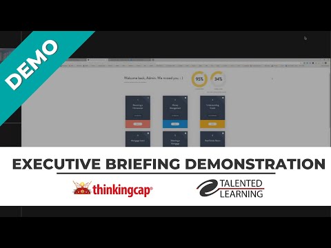Thinking Cap LMS Executive Briefing Demonstration