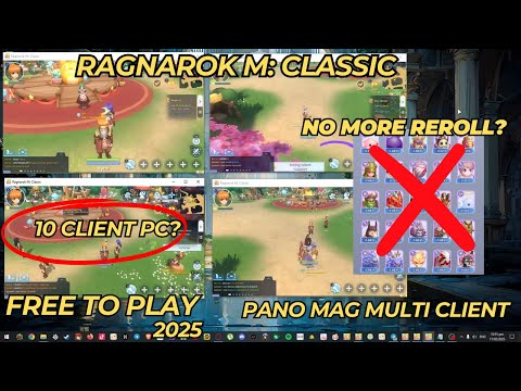 Ragnarok M: Classic | Pano Mag Multi Tab Client Sa PC, Reroll Update! ( Tagalog )