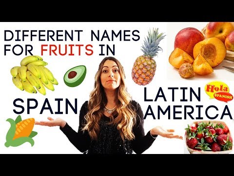 Diferentes Formas de Llamar a las Frutas | Different Names for Fruits and Vegetables | HOLA SPANISH