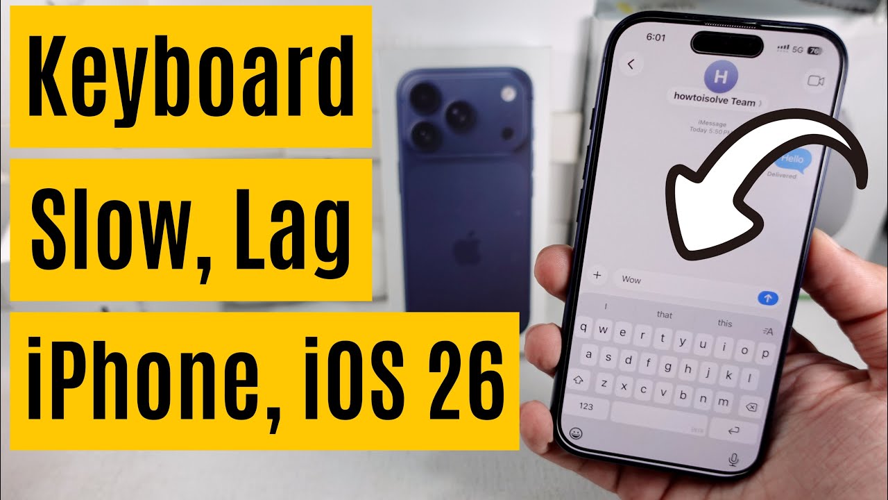 Fix Slow Keyboard Typing after iOS 26 Update (ANY iPhone) - 17 (Pro, Max), 16, 15, 14, 13