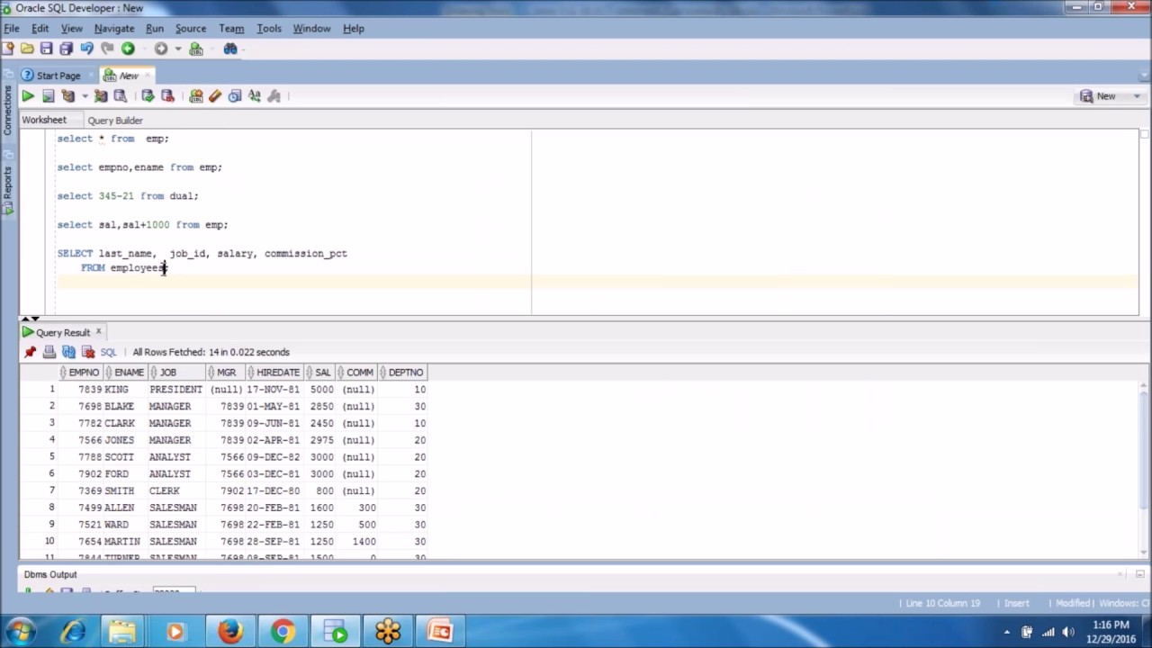 PL SQL Operators Tutorial Step by Step