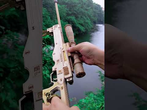 Creative 3D Wooden AWM Puzzle Model Kit, DIY AWM Assembled Model kit