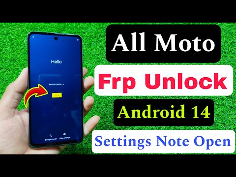 New Trick - All Motorola Frp Bypass Android 14 / Settings Note Open | All Moto Frp Unlock Without Pc