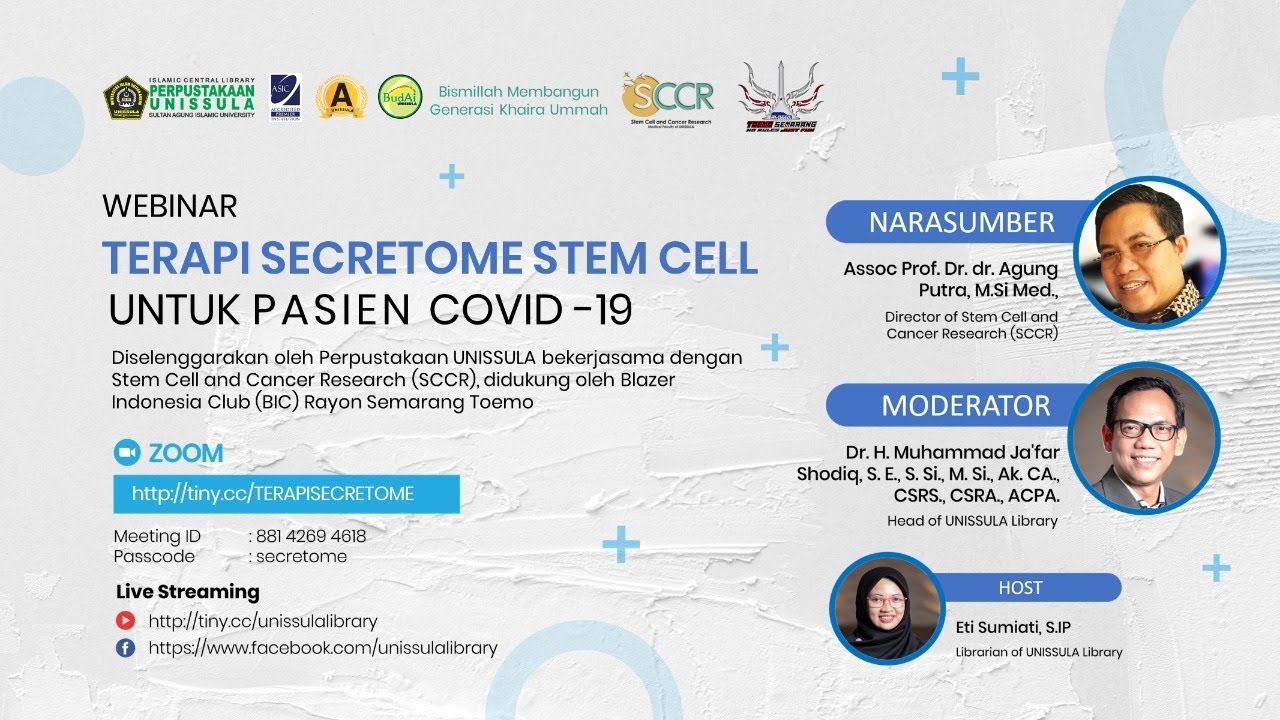 PRESS RELEASE WEBINAR TERAPI SECRETOME STEM CELL UNTUK PASIEN COVID-19 ...