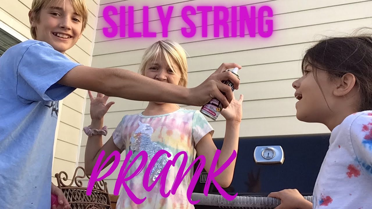 Silly String prank on Lucia