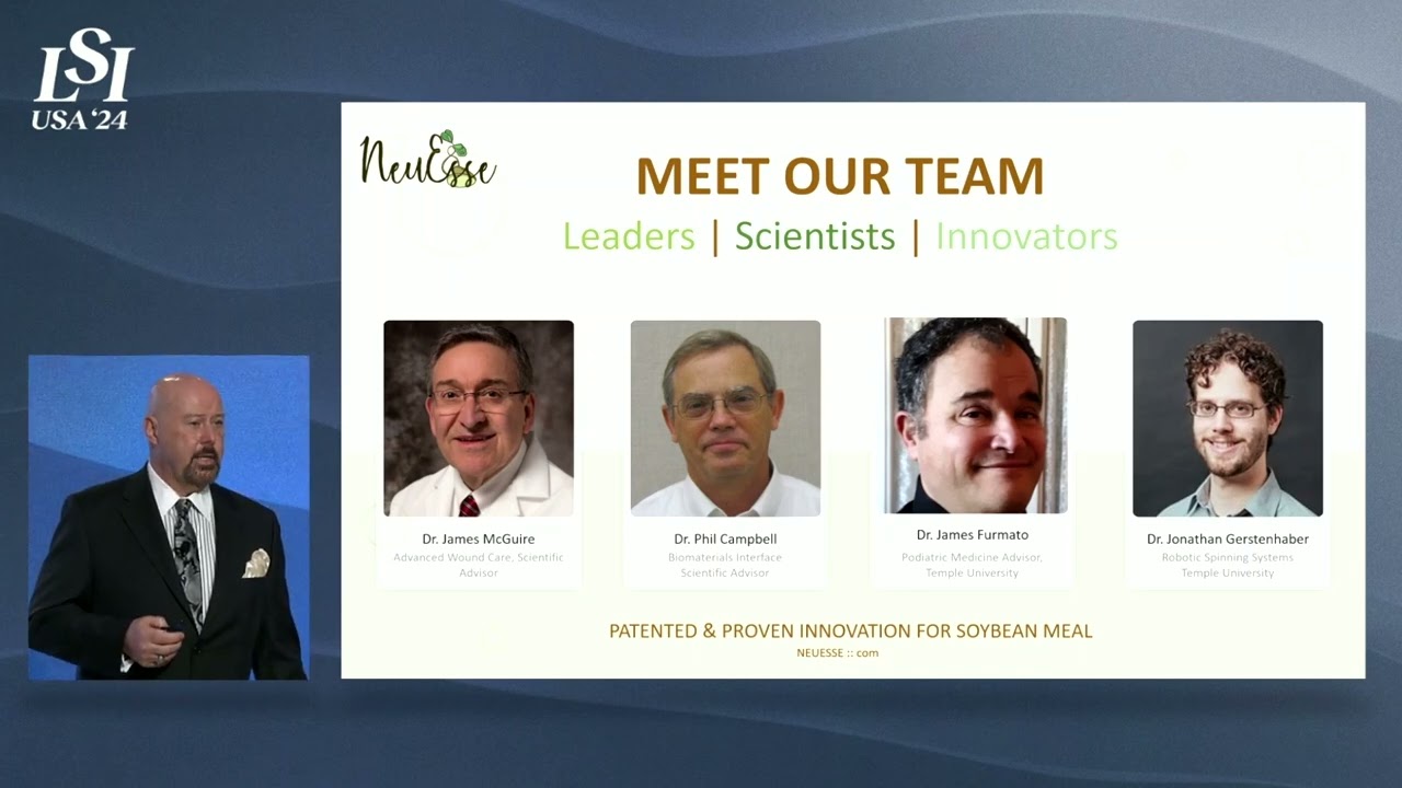 Joseph Connell, NeuEsse - Plant-Based Human Skin Substitute | LSI USA ...