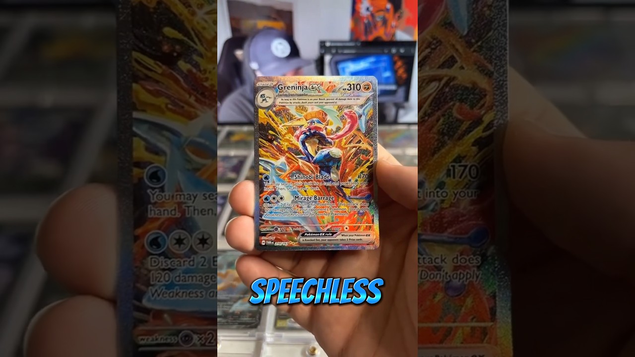 Pulled Greninja SIR from Twilight Masquerade 🐸🥷 #pokemon #twilightmasquerade #pokemoncards