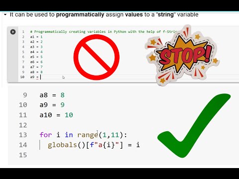 Programmatically assign values to a "string" variable in Python : The globals() Method
