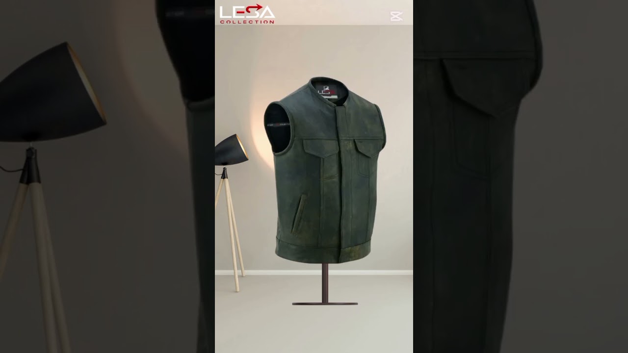How to Style a Vintage Brown Leather Vest | Rugged Men's Fashion 2025 #lesacollection #leathervest