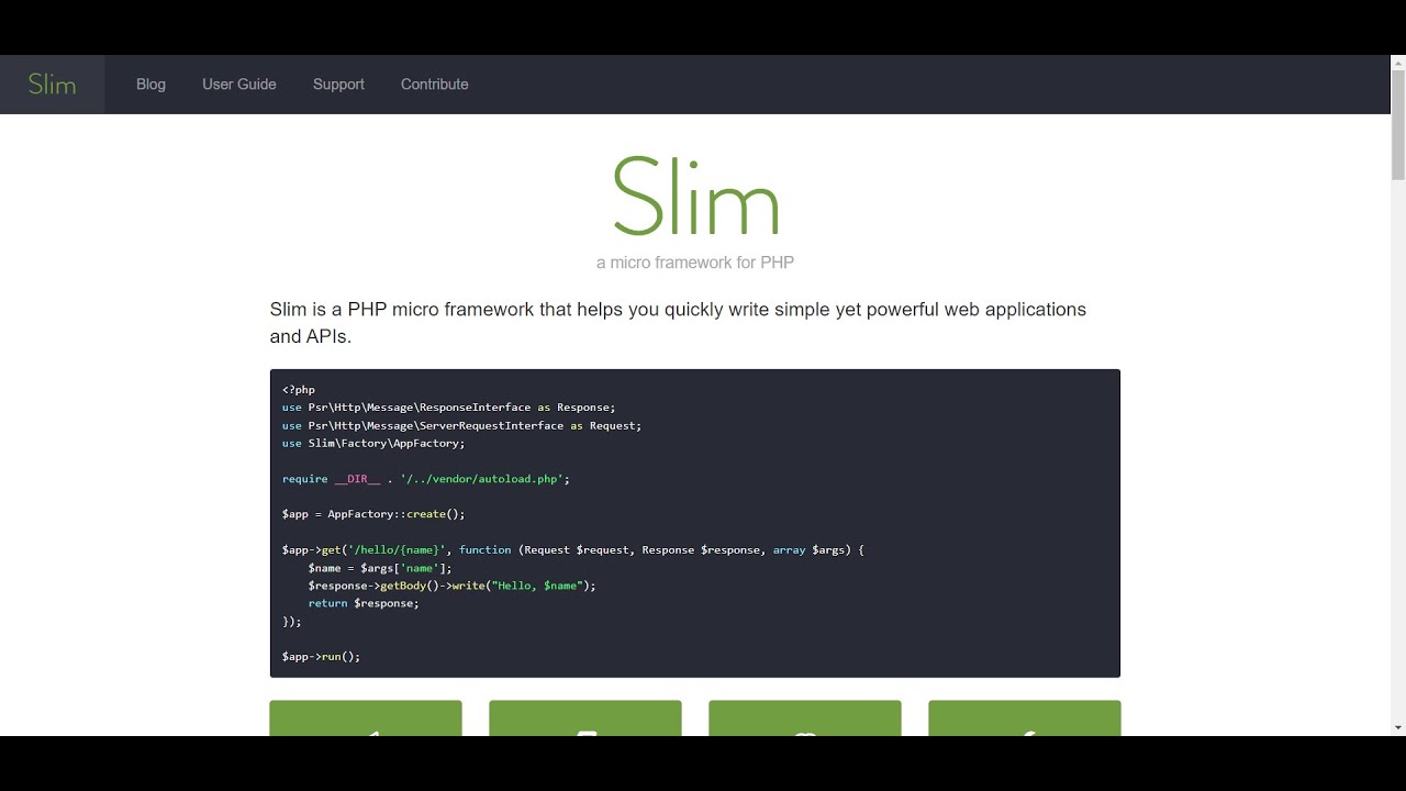 Slim Framework Installation Guide