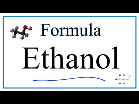 Chemical and Structural Formula for Ethanol (Ethyl alcohol)