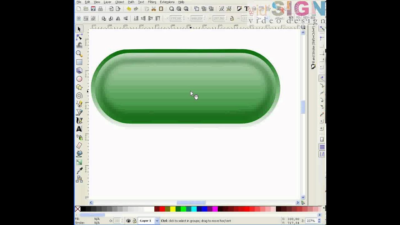 Tutorial Design Button With InkSCAPE