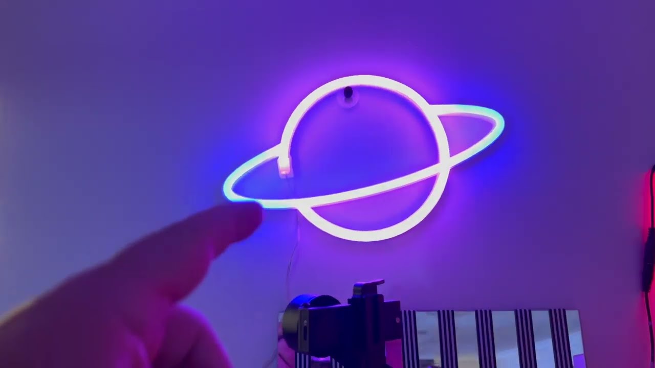 Planet Neon Sign, USB Powered Planet Light Led Neon Signs