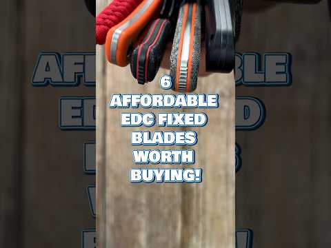 6 EDC Fixed Blades Under $100 Worth Buying! #edcknife #edc