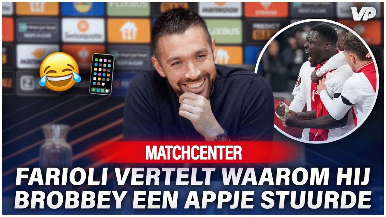 Farioli geeft inkijkje in WhatsApp-gesprek met Brobbey na ruime zege