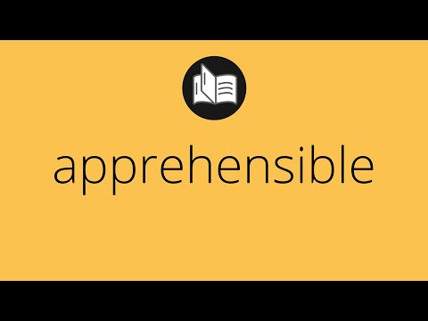 What APPREHENSIBLE means • apprehensible MEANING • apprehensible DEFINITION
