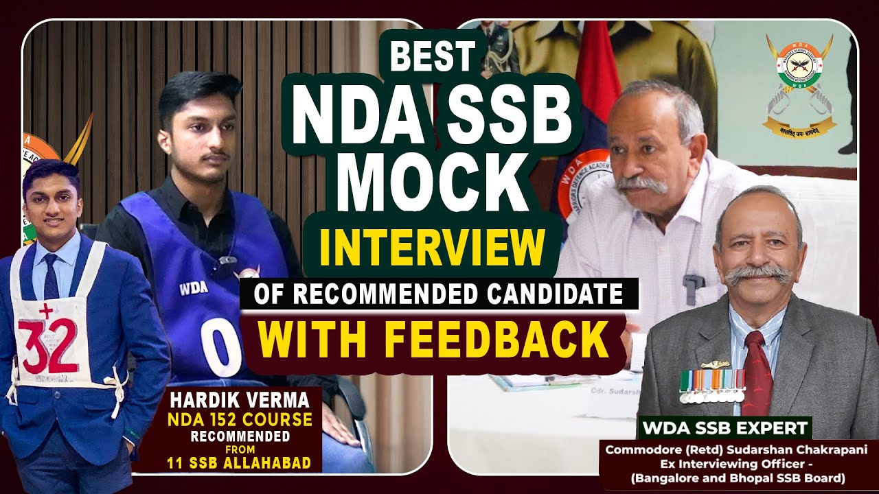 Best NDA SSB Mock Interview with Feedback of Recommended Candidate | Best SSB Coaching in Lko India