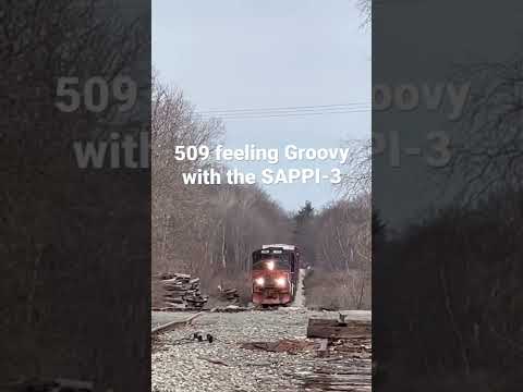 MEC 509 shakes it 🎵 down the Wobbly Tracks. #railfanning