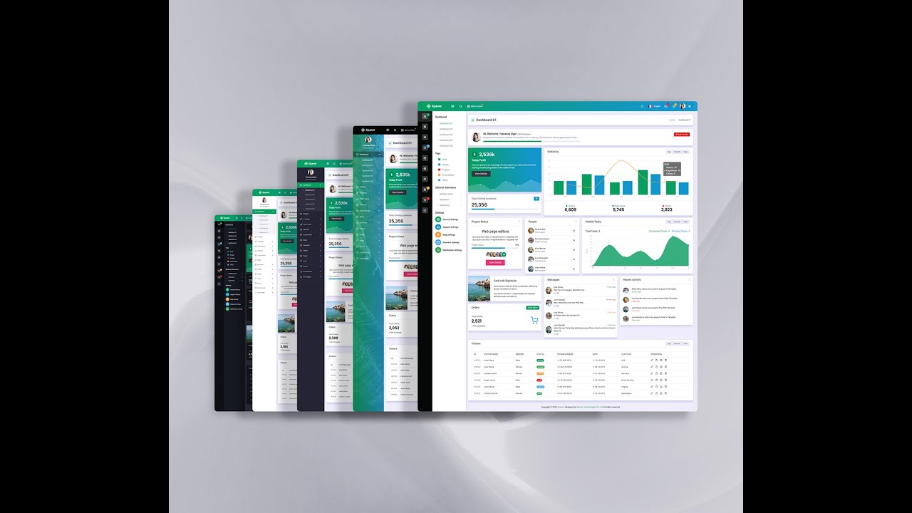 Spaner - Bootstrap Admin Panel Dashboard Design Responsive HTML5 Template