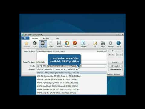 How to convert PAL to NTSC system using AVS Video Converter?