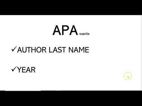 APA In-Text Citations Quick Guide