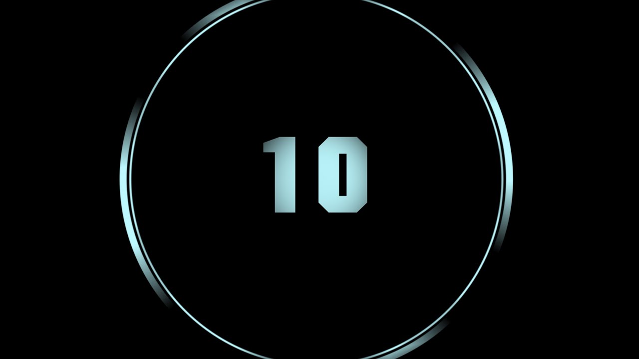 10 sec countdown timer ( v 465 ) circle timer with sound beep effects HD
