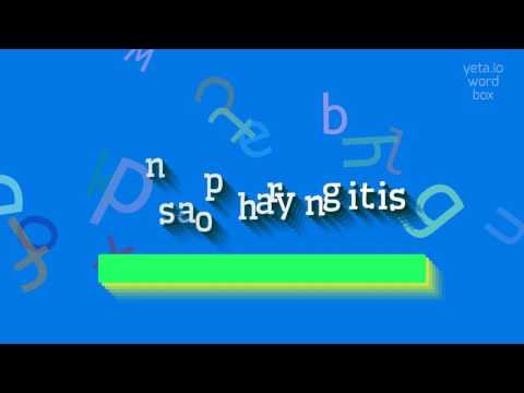 NASOPHARYNGITIS - HOW TO PRONOUNCE NASOPHARYNGITIS?