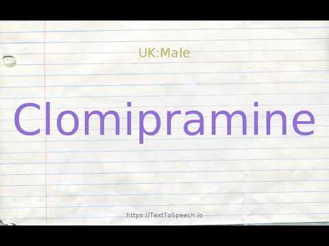 How to pronounce clomipramine