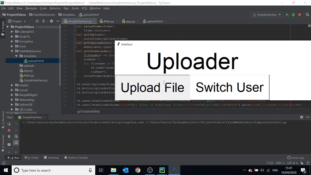 Uploading Files Using Flask
