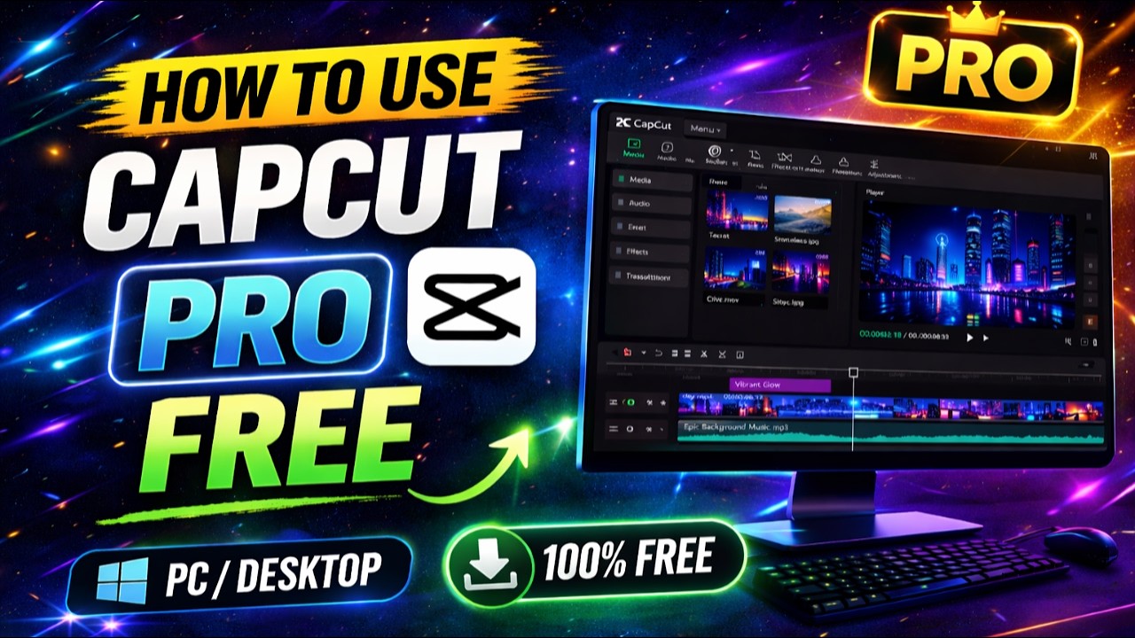 How to use CapCut Pro on PC for FREE (2026) | No Crack, No Watermark!