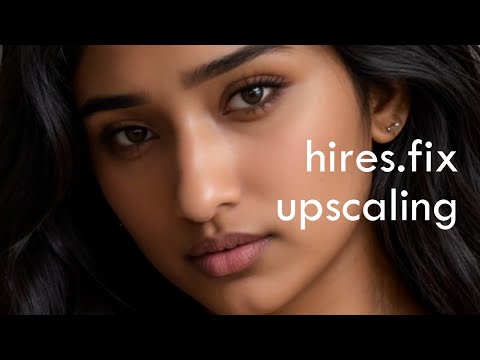 upscaling with hires fix | Stable Diffusion upscaling pt 2