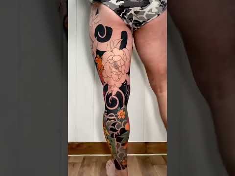🌀Japanese Neotraditional Tattoo By Vivianacalvotattoo #tattuba #tattoo #tattooartist #shorts #inked