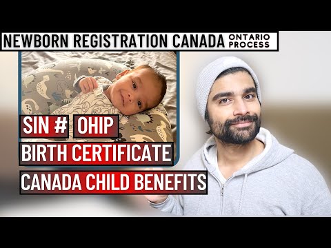 Apply for Newborn Registration ONTARIO | Birth Certificate | Canada Child Benefits | SIN | OHIP