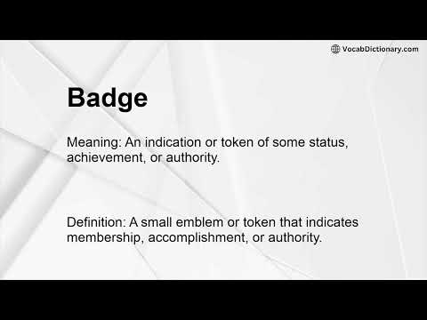 Badge Meaning