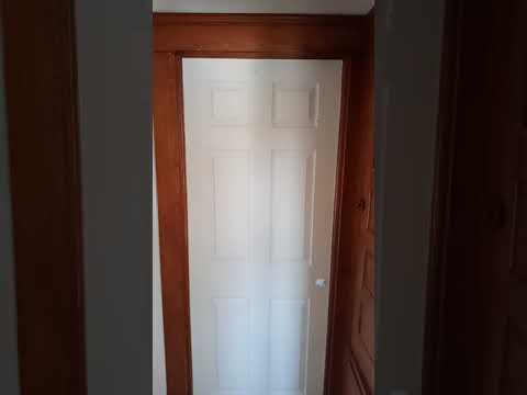 How to replace your interior door to your bedroom.