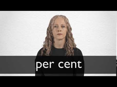 PER CENT definition and meaning | Collins English Dictionary