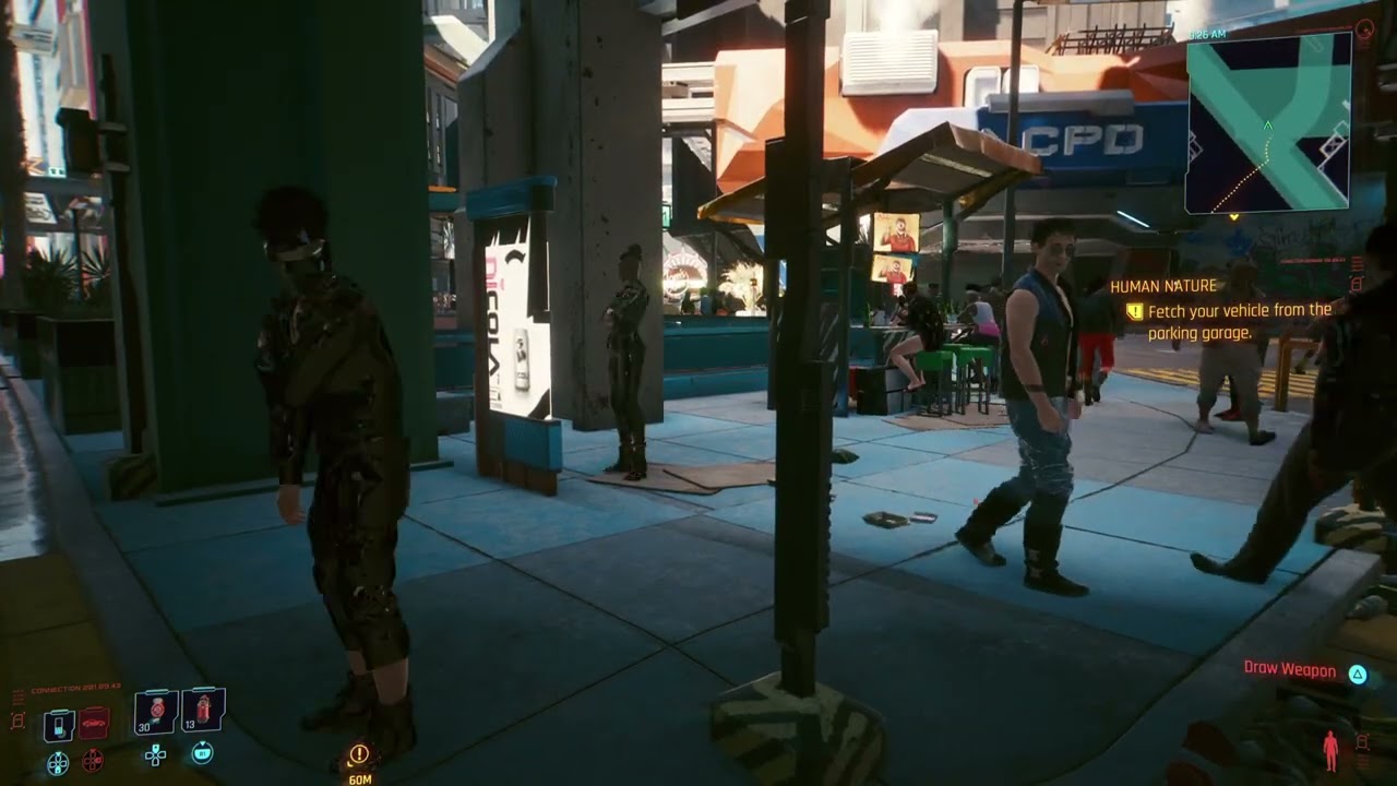 Cyberpunk 2077: Texture glitch party