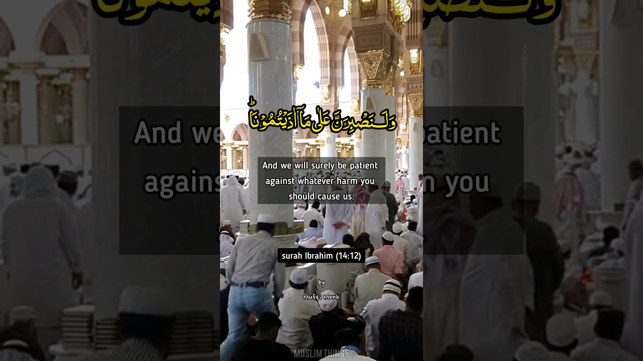 Surah Ibrahim 14 12 recitation by Mufti Menk