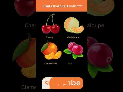 Fruits that Start with C | Name of fruits English Vocabulary