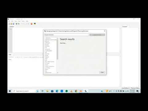 How To Install Mysql.connector In Thonny